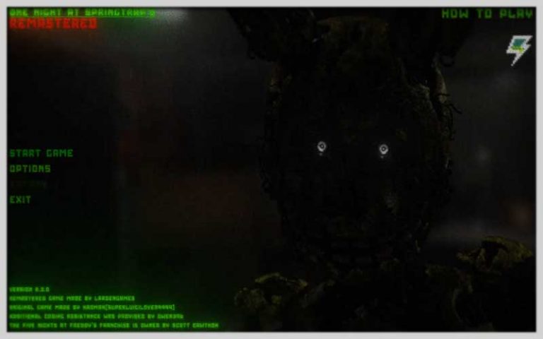 One Night at Springtrap's Remastered - FNAF Fan Games